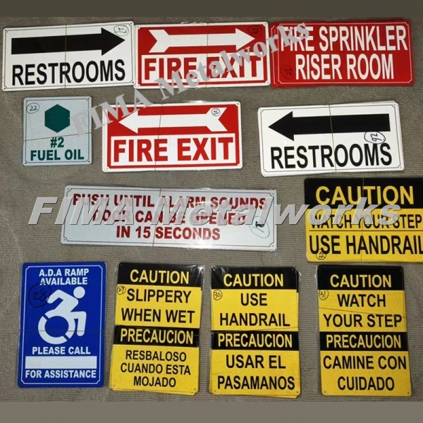 Custom Reflective Sign Made of 0.5mm Thick Aluminum for Different Color ...